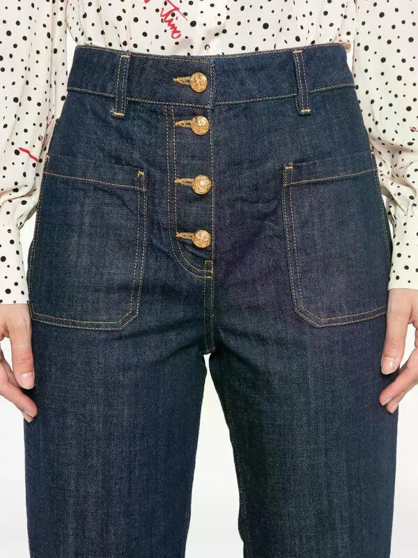 Valentino Garavani Button-fastening Jeans - Blue