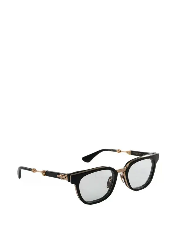 Chrome Hearts Square-frame Eyeglasses With Cross Embellishment