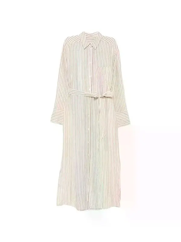 Marc O'polo Striped Belted Midi Dress