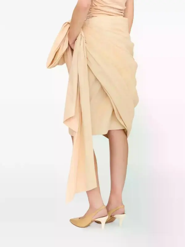 Chloé Draped Midi Skirt