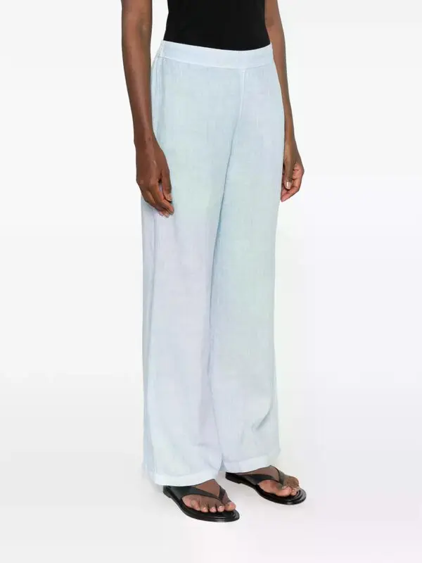 120% Lino Elasticated Waistband Palazzo Pants