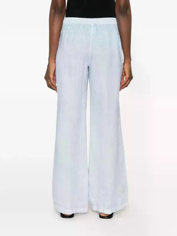 120% Lino Elasticated Waistband Palazzo Pants