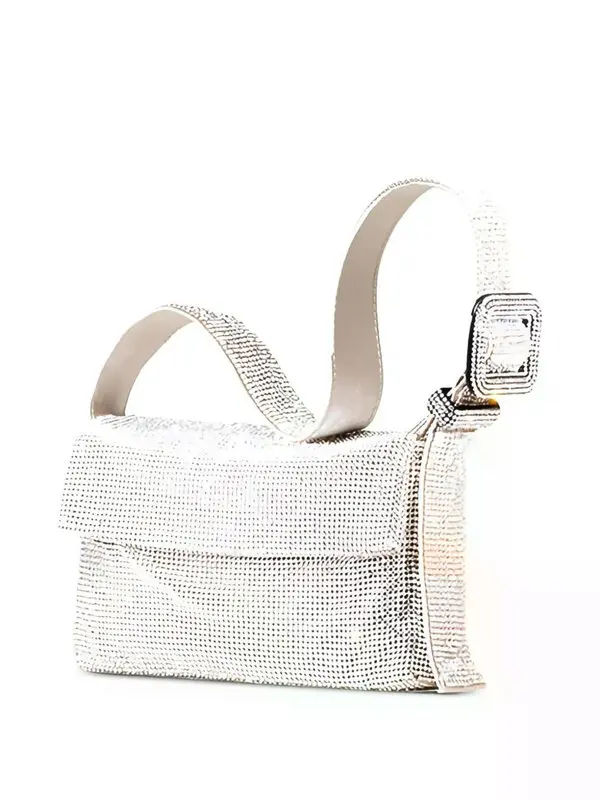 Benedetta Bruzziches Crystal Embellished Shoulder Bag - Silver