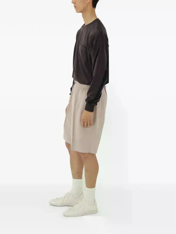 KAPTAIN SUNSHINE Pleated Wide-leg Shorts