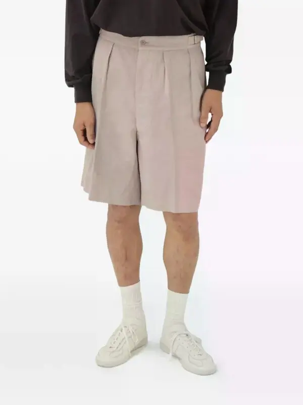 KAPTAIN SUNSHINE Pleated Wide-leg Shorts