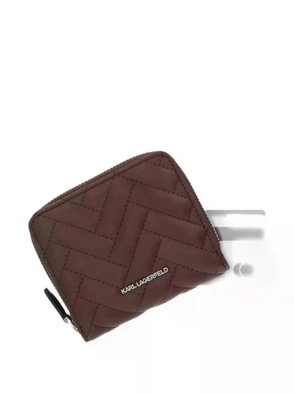 Karl Lagerfeld Quilted Leather Wallet