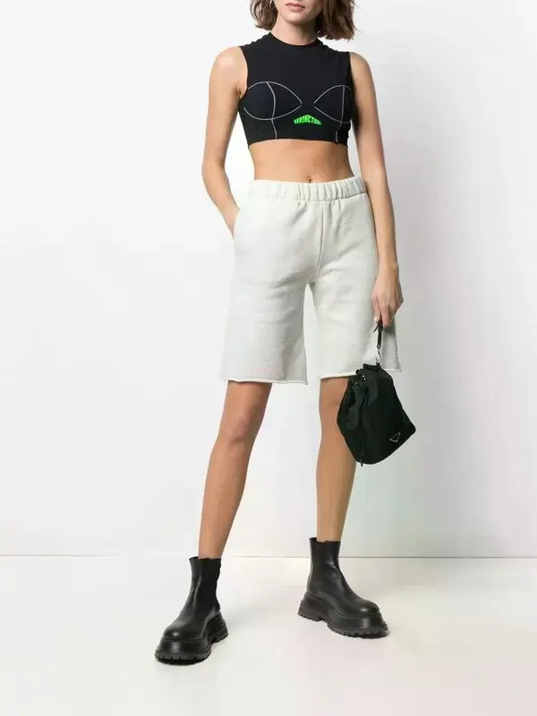 Heron Preston Logo Patch Knee-length Shorts