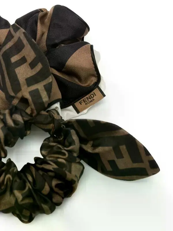 Fendi Two-pack Logo Scrunchies