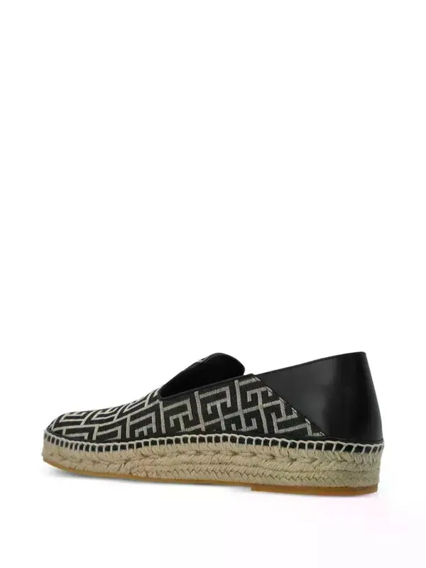 Balmain Monogram Pattern Espadrille Sneakers