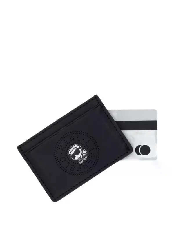 Karl Lagerfeld Ikonik Perforated Card Holder