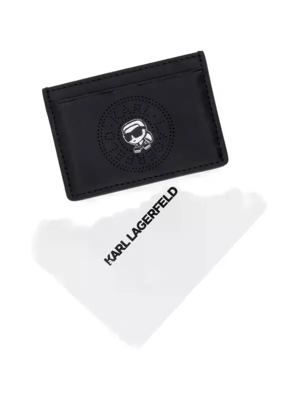 Karl Lagerfeld Ikonik Perforated Card Holder