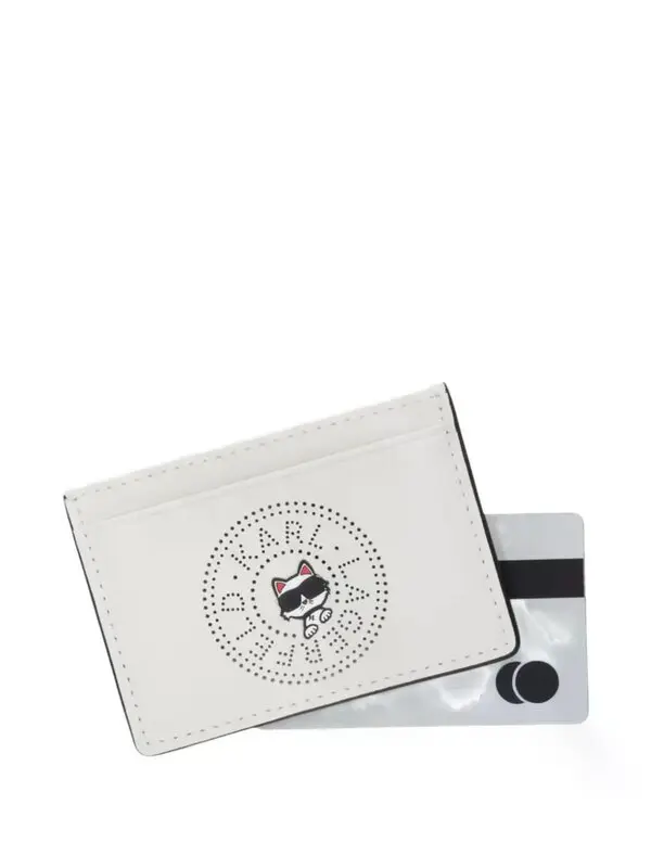 Karl Lagerfeld Ikon Perforated Card Holder