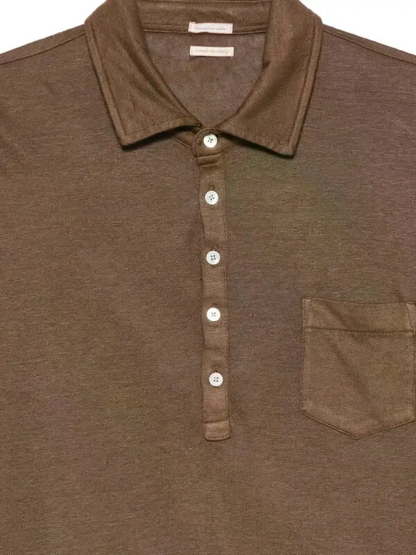 Massimo Alba Wembley Chest-pocket Button-up Polo Shirt