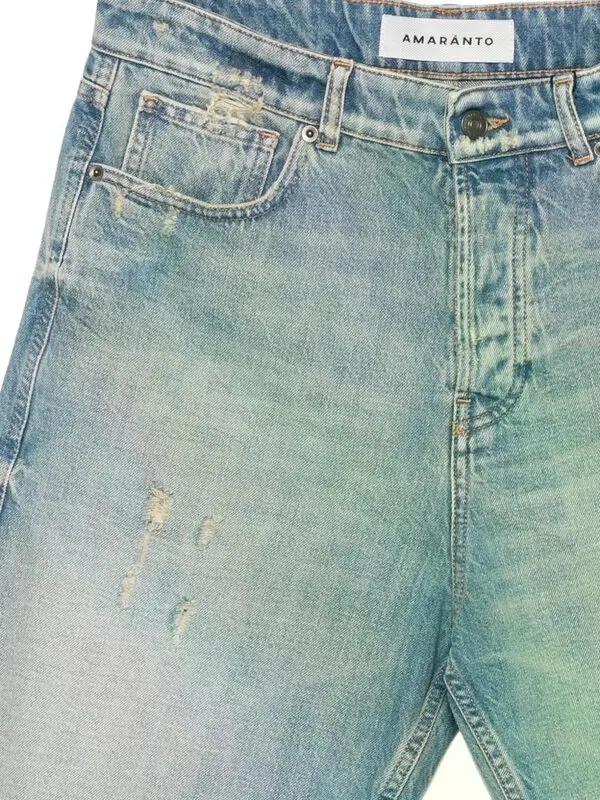 AMARANTO Distressed Denim Shorts