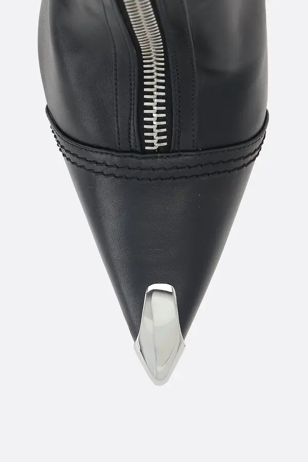 Alexander McQueen Buckle-fastened Pointed-toe Ankle Boots