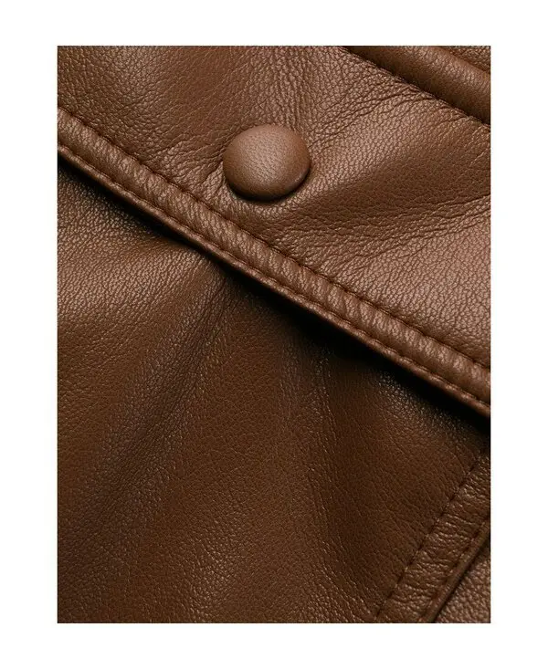 MSGM High-waisted Faux-leather Cargo Pants