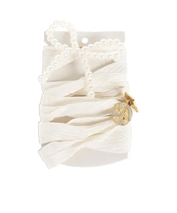 GOLDEN GOOSE Embellished Skin Sparkling Shoelaces - White