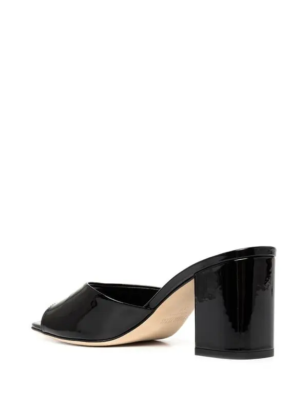 Paris Texas Anja Block Heel Sandals - Black