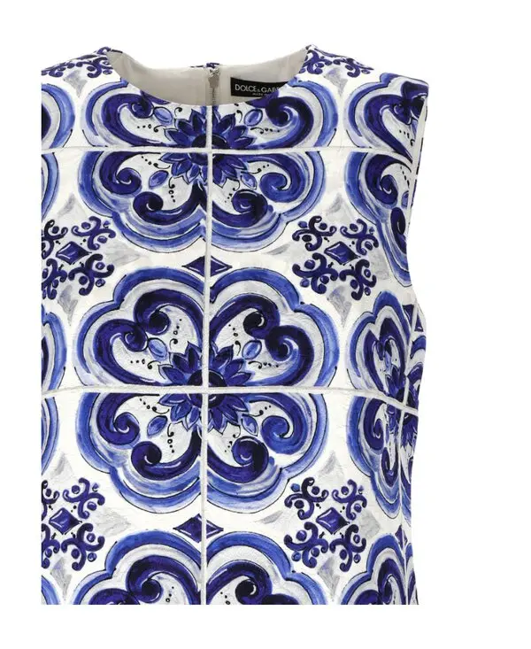 Dolce & Gabbana Majolica Print Mini Dress