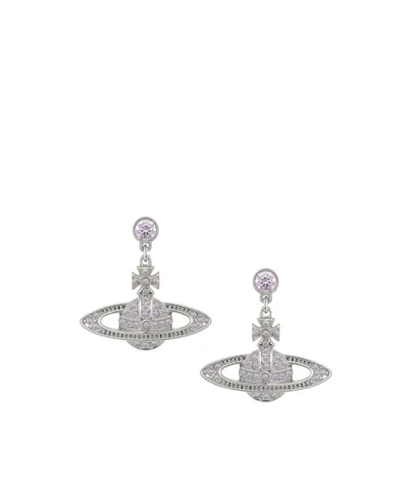VIVIENNE WESTWOOD Mini Bas Relief Drop Earrings - Gray