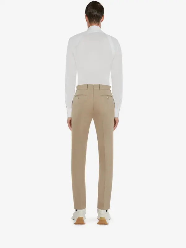 Alexander McQueen Tapered Mid-rise Tailored Trousers