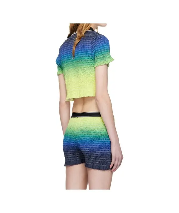 Casablanca Knitted Gradient Polo Shirt