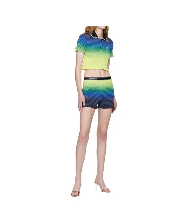 Casablanca Knitted Gradient Polo Shirt