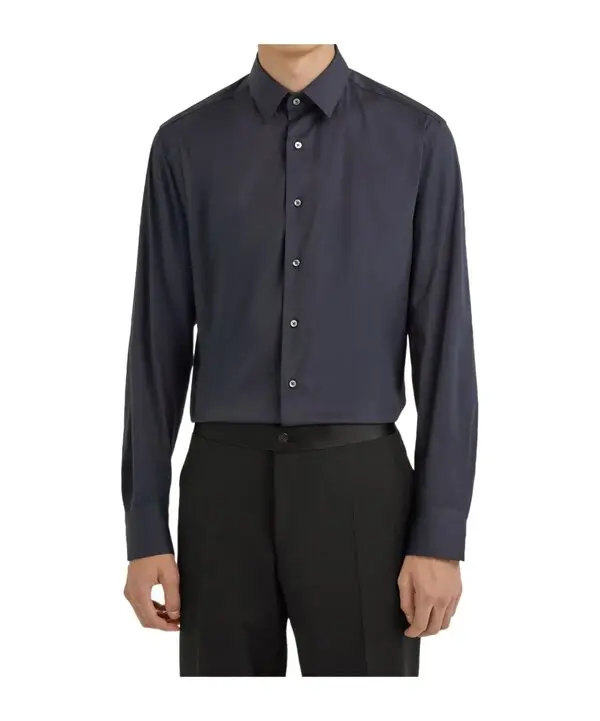 Canali Stretch Cotton Regular Fit Shirt