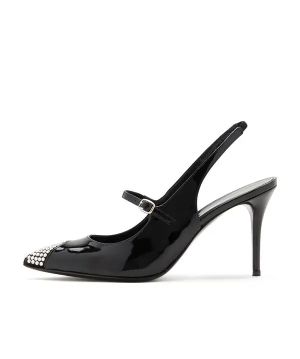 Alessandra Rich Embellished Slingback Pumps