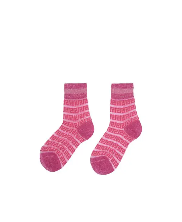 Versace Logo Socks - Pink