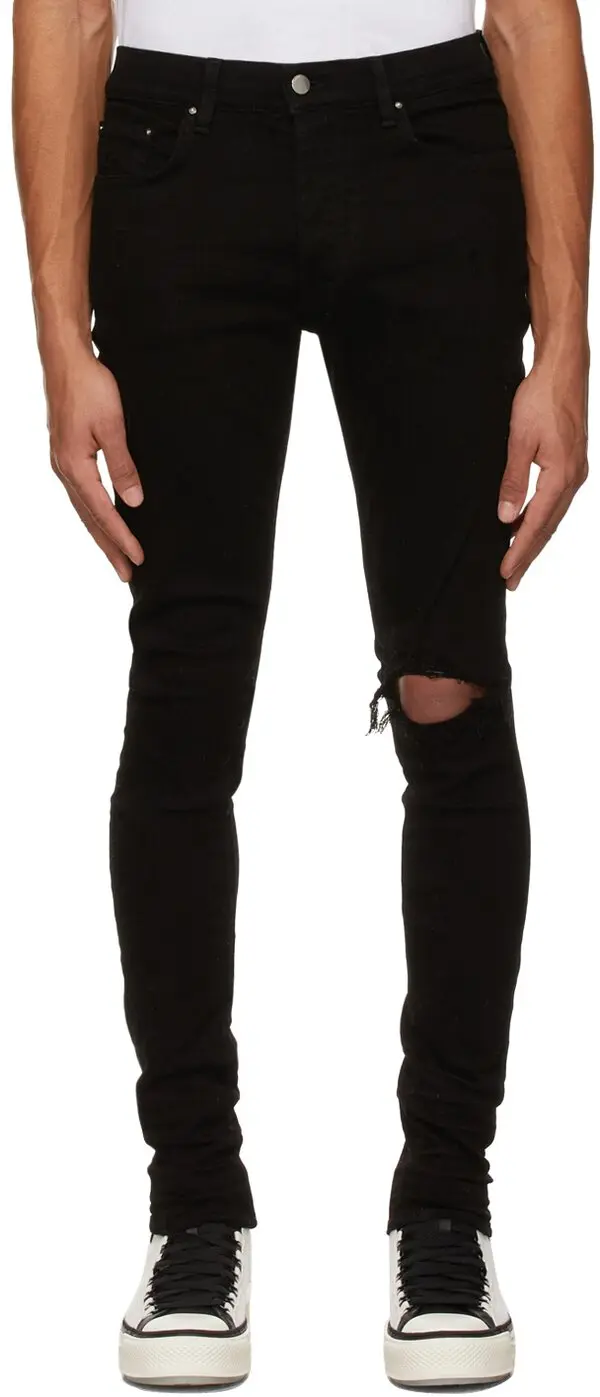 Amiri Distressed Slim-fit Jeans