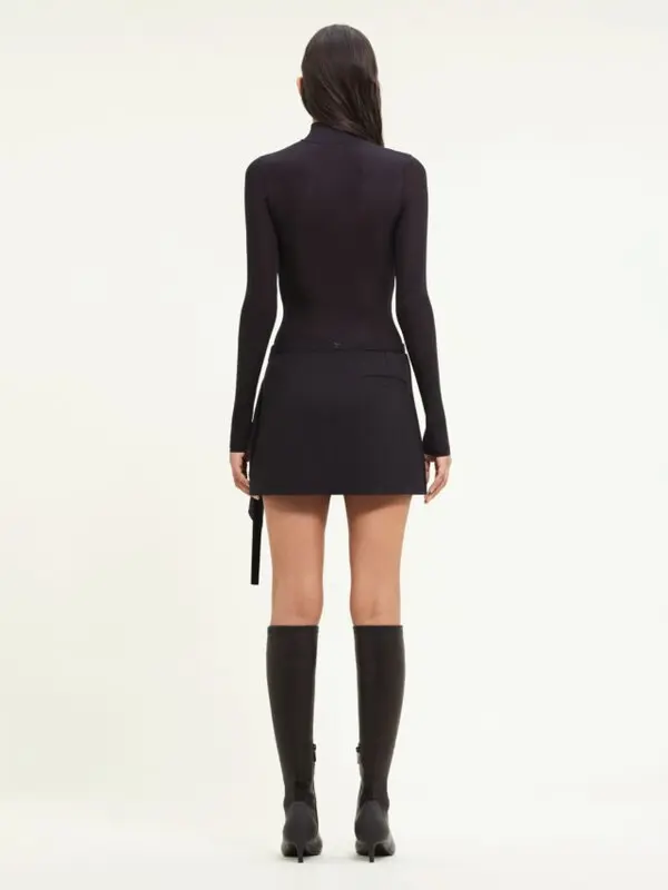 COURREGES Second Skin Mockneck Top