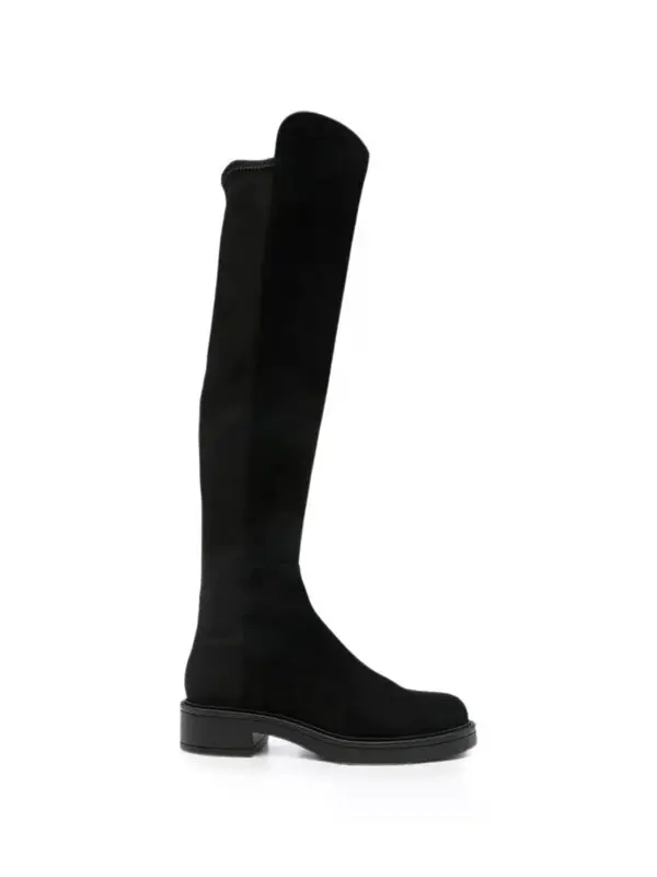 STUART WEITZMAN Celia Suede Over-the-knee Boots - Black