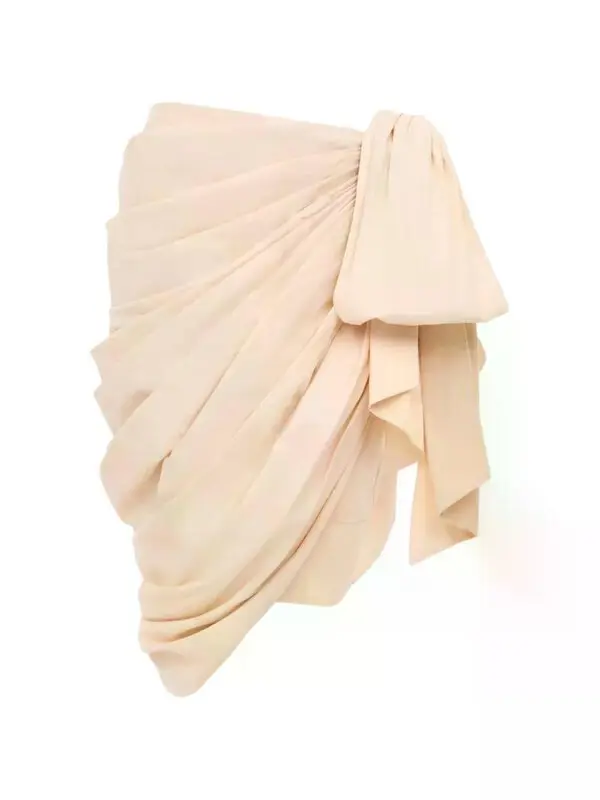 Chloé Draped Midi Skirt - Neutrals