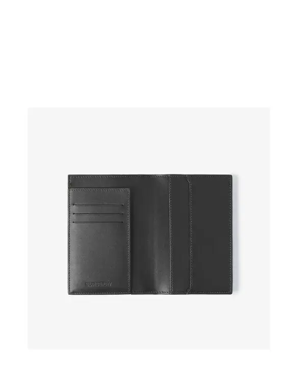 Burberry Logo Lettering Checked Card Case