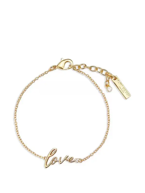 Kurt Geiger Love Bracelet With -tone Charm Detail - Gold