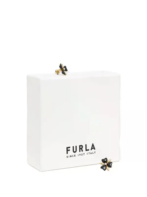Furla Floral Shape Crystal Embellished Earrings