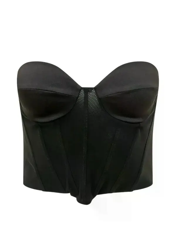 ACTUALEE Corset-style Sweetheart Neck Top