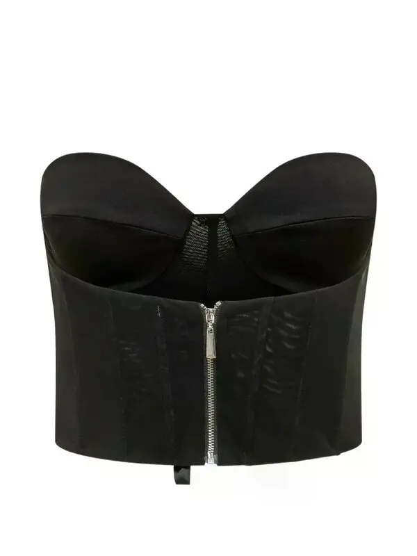 ACTUALEE Corset-style Sweetheart Neck Top