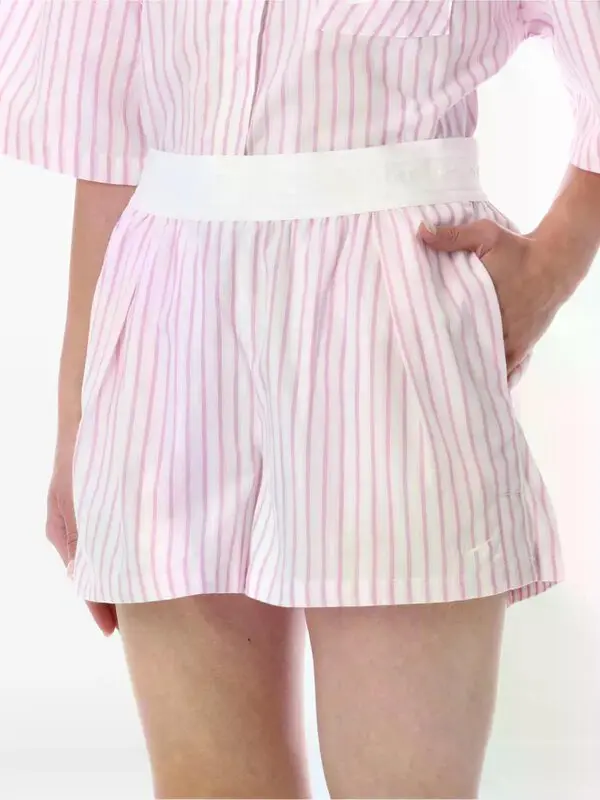 Nike Poplin Striped Pleated Shorts