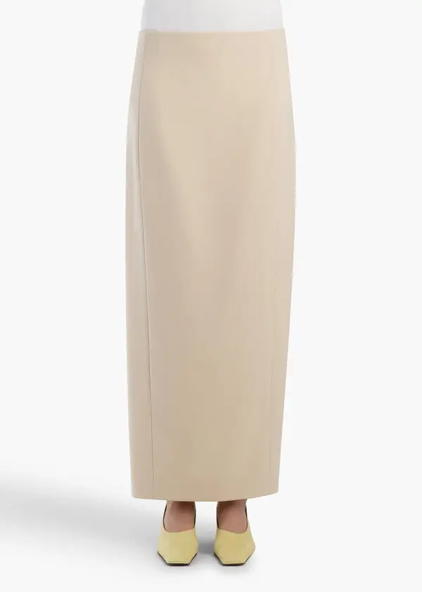 Khaite Lyle Sculptural Crepe Column Skirt