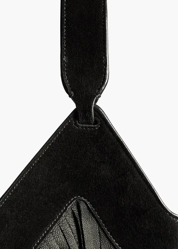 Khaite Nano Lotus Fringe Tote - Black