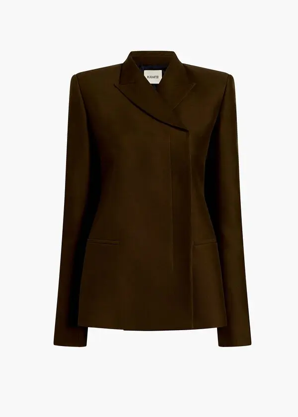 Khaite Silvannah Jacket - Dark Olive