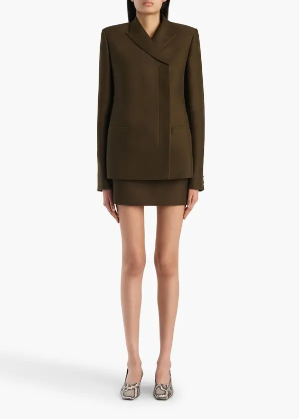 Khaite Silvannah Jacket - Dark Olive