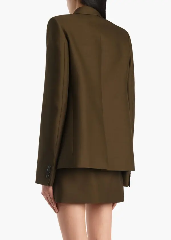 Khaite Silvannah Jacket - Dark Olive