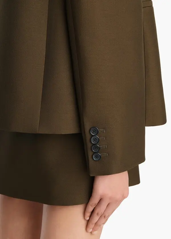 Khaite Silvannah Jacket - Dark Olive