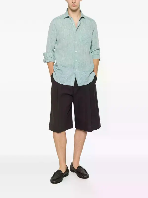 TRUZZI Chest-pocket Button-up Shirt