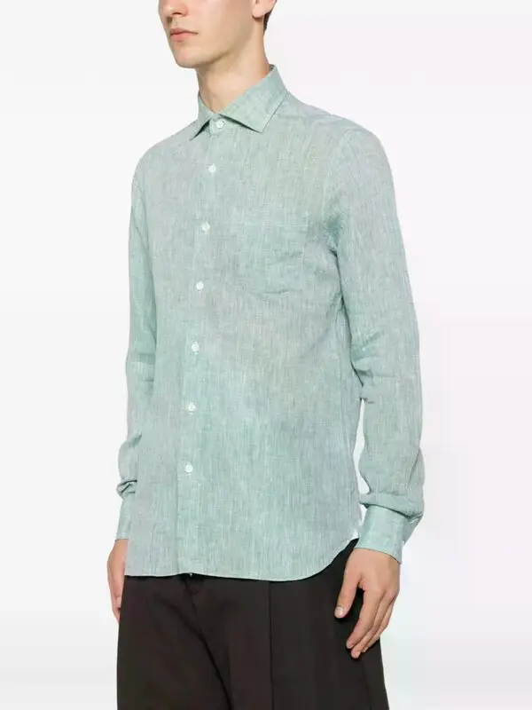 TRUZZI Chest-pocket Button-up Shirt