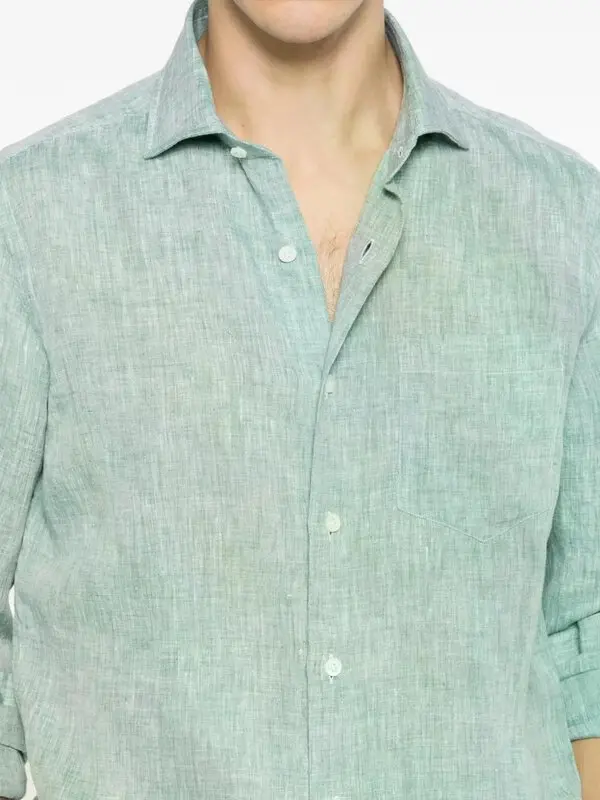 TRUZZI Chest-pocket Button-up Shirt