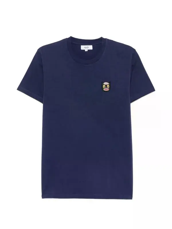 ARRELS BARCELONA Embroidered-patch T-shirt - Blue